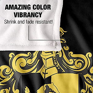 Harry Potter Hufflepuff Crest 3 Officially Licensed Silky Touch Super Soft Throw Blanket 50" x 60"