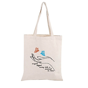 TOBGB Album Tote Bag Singer Fans Music Lover Gift Song Lyrics Gift Album Inspired Gift (august slipped tote)