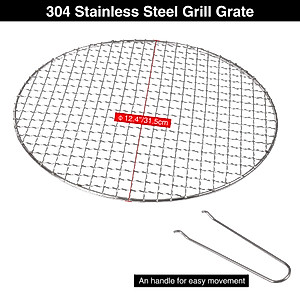 REDCAMP Portable Smokeless Fire Pit Outdoor Wood Burning with Grill & Stand, 16” 3-in-1 Multifunctional Stainless Steel Bonfire Pit for or Backyard Patio Garden Picnic Camping