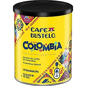 Café Bustelo Colombia Medium Roast Ground Coffee, 9 Ounces (Pack of 6)