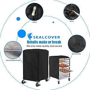 Grehge n Pan Rack Cover, 23x28x32in High Density Waterproof and Dustproof Bread Rack Cover, Bakery Single Rack Covers.