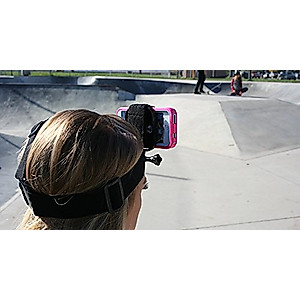 Action Mount Universal Smartphone Mount, Black, Adjustable, Compatible with GoPro Cameras and iPhones