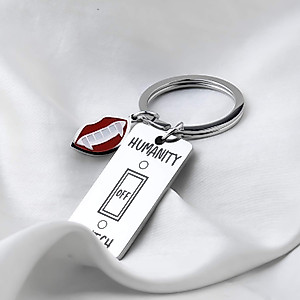 BLEOUK The Vampi Inspired Gift Humanity Switch Off Keychain for Fans Fandom (HUMANITY SWITCH OFF)