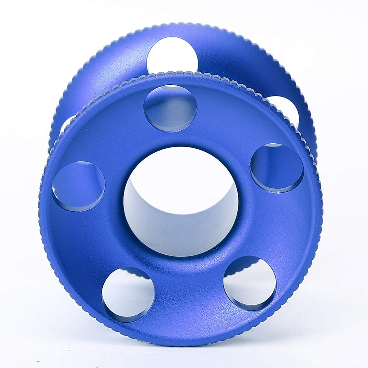 Aluminum Alloy Diving Reels, Lightweight Underwater Finger Spool Reel for Free Diving Snorkeling (Blue)