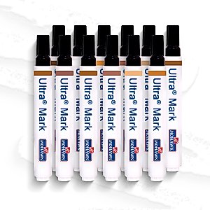 Mohawk Finishing Products Ultra Mark Wood Stain Touch Up Marker, Standard Color Assortment M280-1200, 12 Count