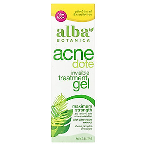 Alba Botanica Acnedote Maximum Strength Invisible Treatment Gel, 0.5 Oz