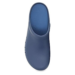 Dansko Kane Slip-On Mule Clog for Women – Lightweight Cushioned Comfort and Removable EVA Footbed with Arch Support – Easy Clean Uppers Kane Blue 7.5-8 M US