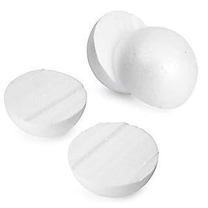 Juvale 24 Pack 3 Inch Foam Balls for Crafts, Smooth Polystyrene Spheres for DIY Decorations, Classroom Projects