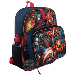 Marvel Comic Book Universe Superheroes 4-Piece Backpack Set for boys