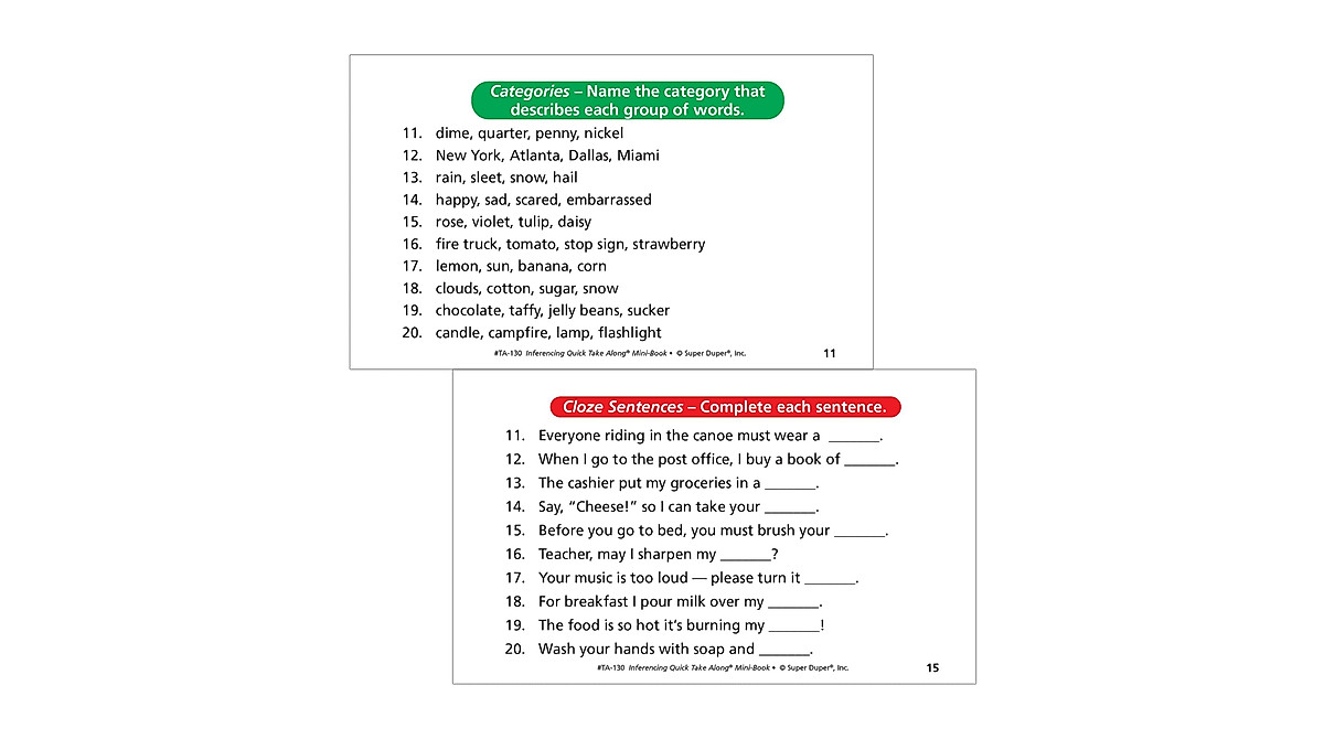 Inferencing Quick Take Along Mini-Book | Boost Kids' Reading Skills