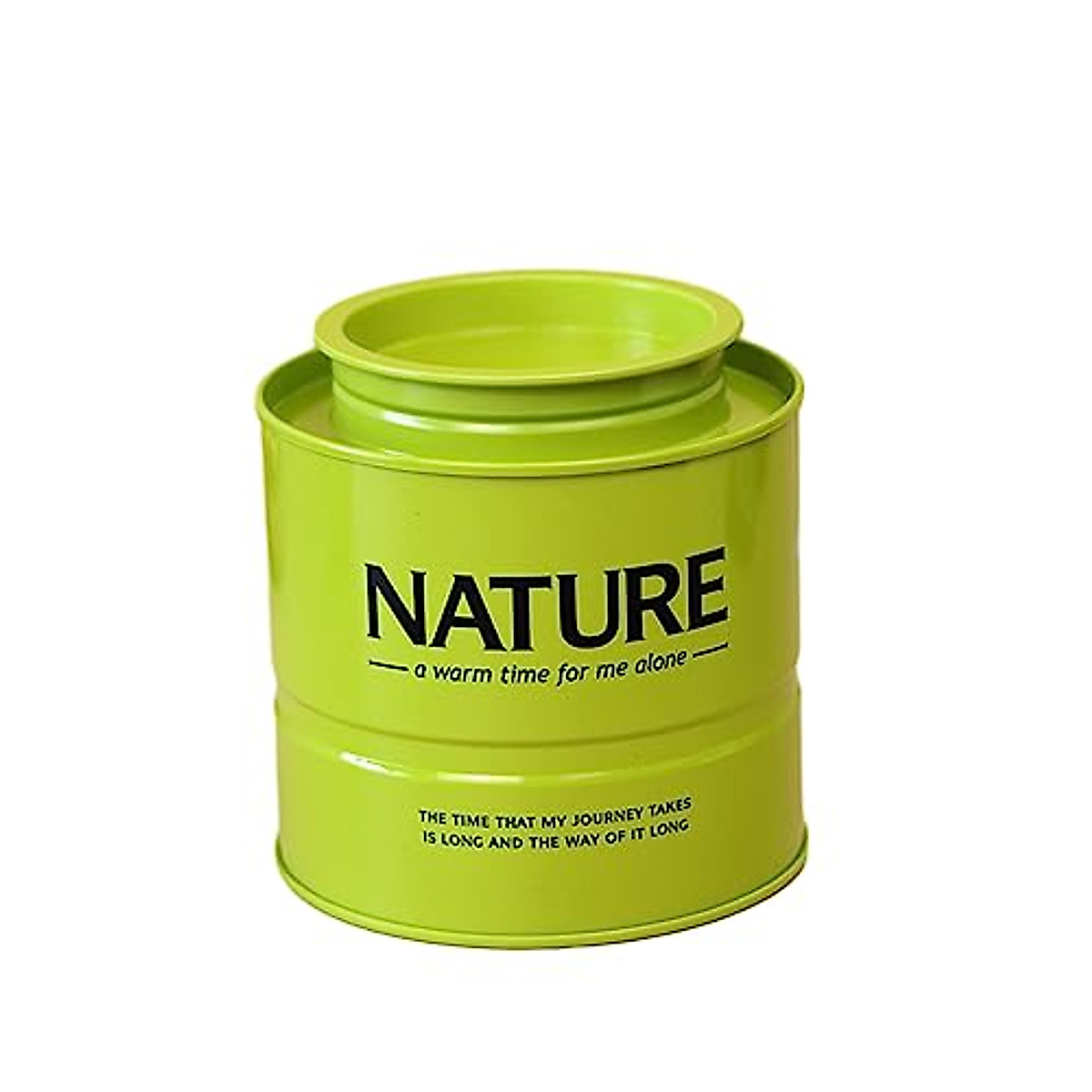 Hiborth Coffee Canister, Cylinder Sealed Storage Jar Good Sealing Moisture-Proof Tea Caddy Food Storage Can Mini Metal Container for Kitchen Home Kitchen Storage Rose Gold