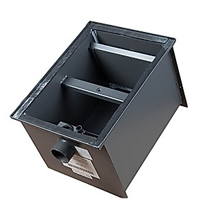 Wentworth 14 Pound Commercial Grease Trap Interceptor for Restaurant Under Sink Kitchen, 7 GPM, WP-GT-7