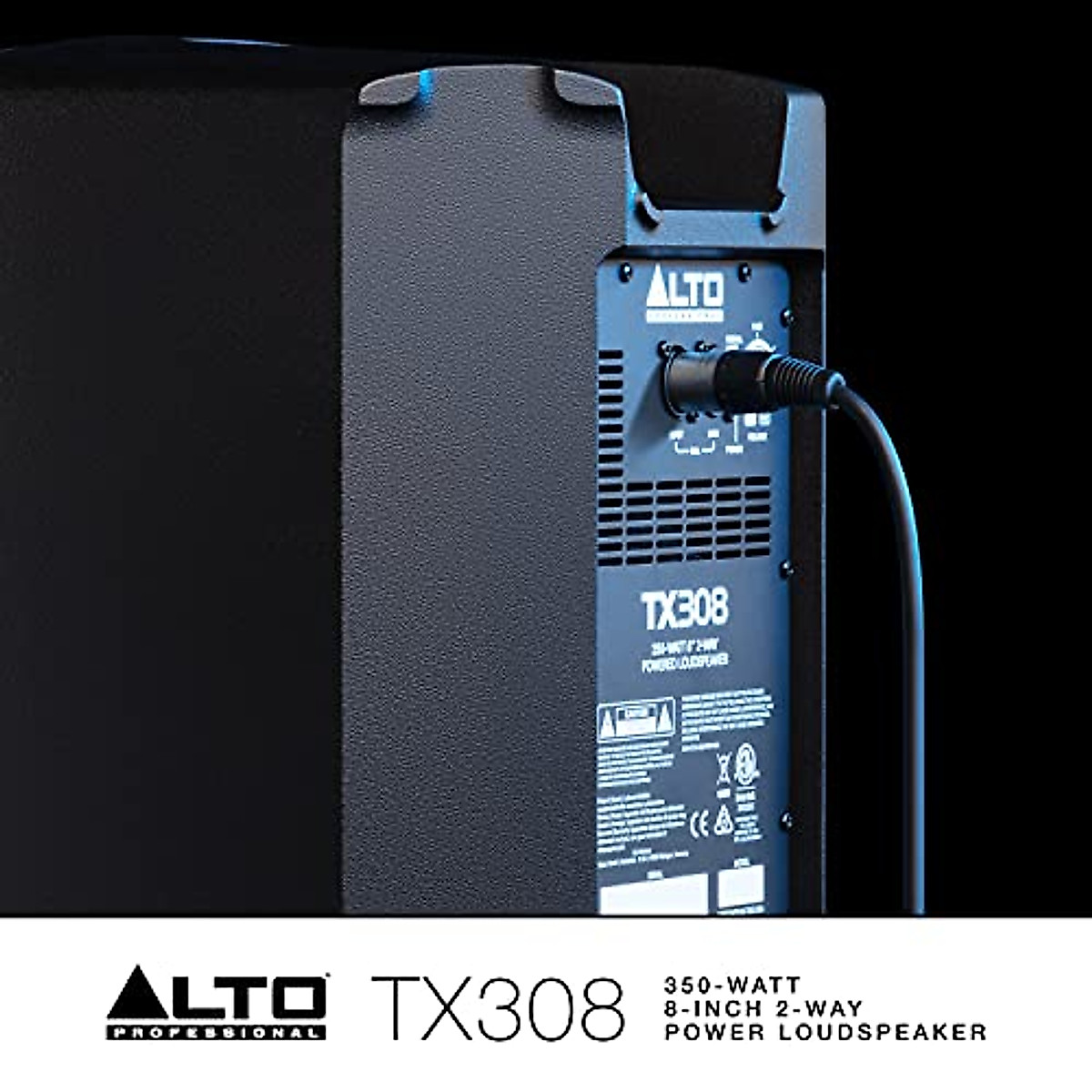 Alto Professional TX308 – 350W Powered DJ Speakers, PA System with 8" Woofer for Mobile DJ and Musicians, Small Venues, Ceremonies and Sports Events