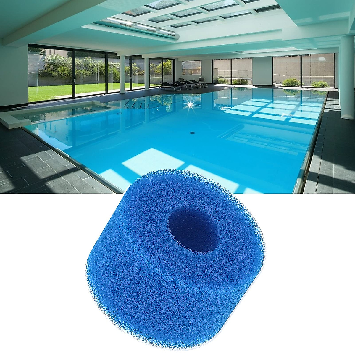 Zerodis Pool Filter Sponge Cartridge Reusable Washable Filter Sponge Cleaner for Swimming Pool Supplies Replacement Filter Pump Cartridge