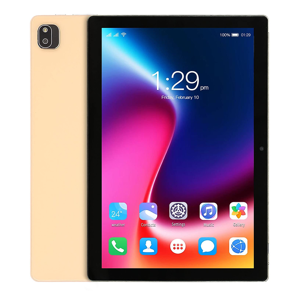 Acogedor 10.1in Android Tablet, RAM 8GB ROM 256GB Memory, 1960x1080 FHD Screen, 8 Core, Dual SIM Dual Standby, 2.4G 5G WiFi, 4G Calling Tablet with Keyboard and Case (US Plug)