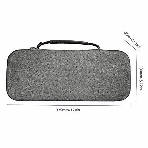 AZURAOKEY Compatible with PS Portal Accessories, Handheld Game Consoles EVA Hard Carrying Case and 9H Hardness Tempered Glass Screen Protector for Playstation 5 Portal Accessories