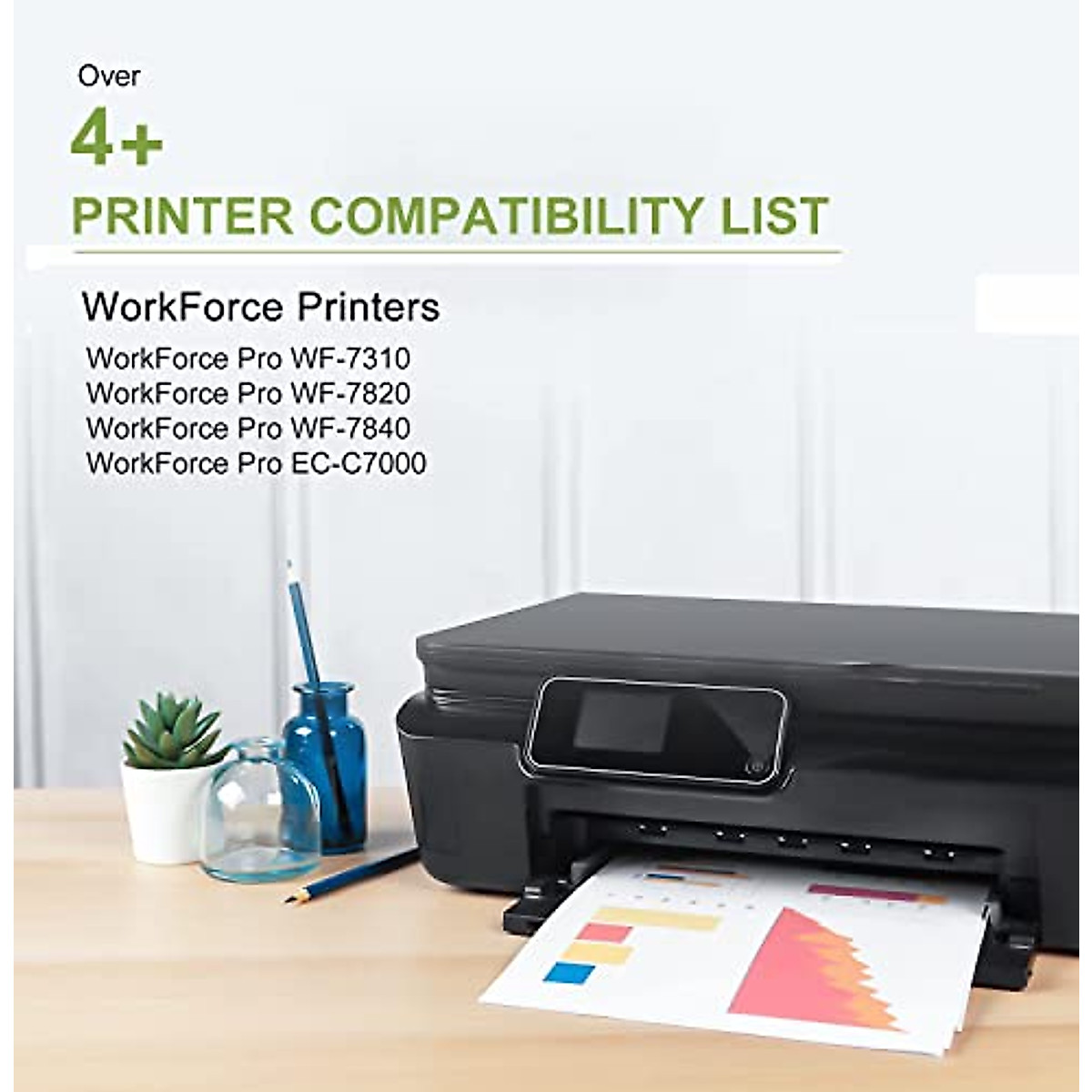 812XL Ink Cartridges Remanufactured Replacement for Epson 812 812 XL Ink Cartridges for WF-7840 WF-7820 WF-7310 EC-C7000 Printer (2 Black)