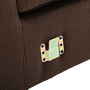 Christopher Knight Home Welsh Chocolate Fabric Sectional Sofa Set