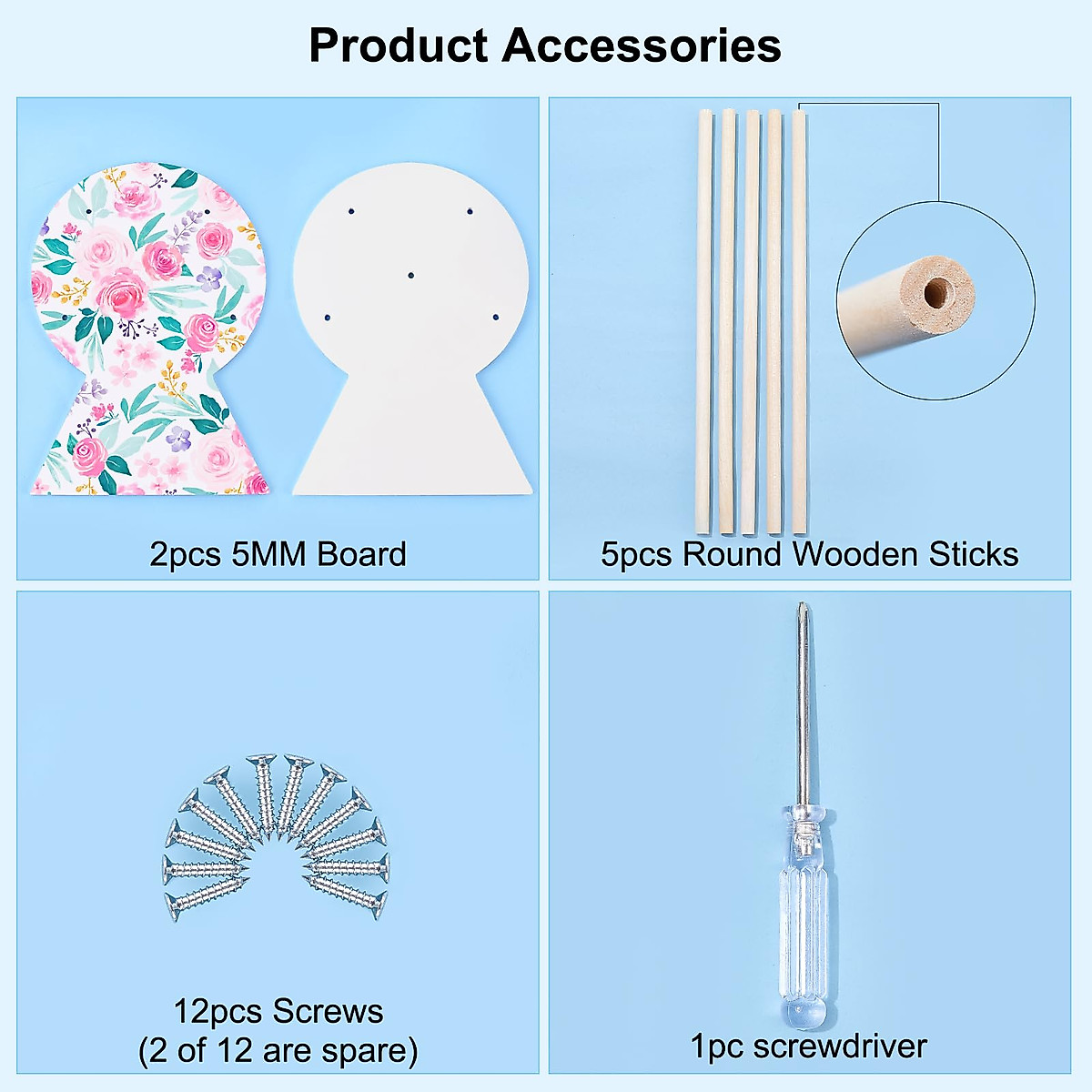 Basumee Headband Holder and Organizer for Hair Accessories - Display and Storage for Girls' Hair Hoops, Headbands, Home Decor