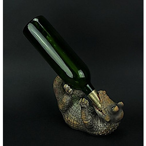 Zeckos Baby Guzzling Gator Tabletop Wine Bottle Holder