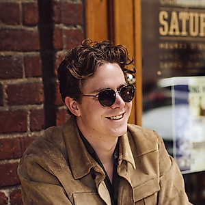 Christopher Cloos - Gouverneur Espresso - Aviator Polarized Sunglasses for Men & Women with Case - Trendy Sun UV Protection Glasses - Unisex