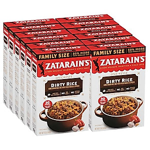 Zatarain's Family Size Dirty Rice, 12 oz (Pack of 12)