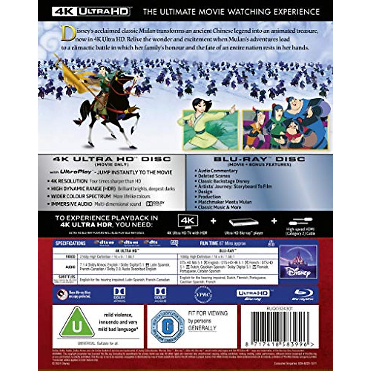 Disney's Moana UHD [Blu-ray] [2021] [4K UHD]