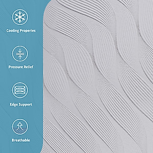 ESHINE Short King RV Mattress - 10" Hybrid RV Mattress, Shock-Absorbing and Pressure-Relieving, for RVs, Campers & Trailers