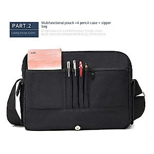 Goth Purse Grunge Skull Messenger Bag Y2K Backpack Gothic Punk Shoulder Satchels Harajuku School Handbag (Black)