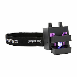 Paladone Minecraft Ender Dragon Head Light with Sounds, Officially Licensed Minecraft Headlamp & Flashlight Merchandise, Toys and Gifts for Minecraft Fans