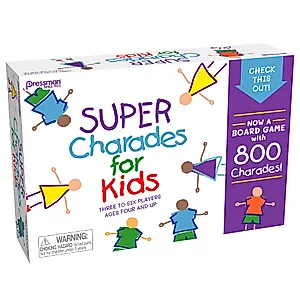 Super Charades for Kids Board Game - The 'No Reading Required' Family Game by Pressman