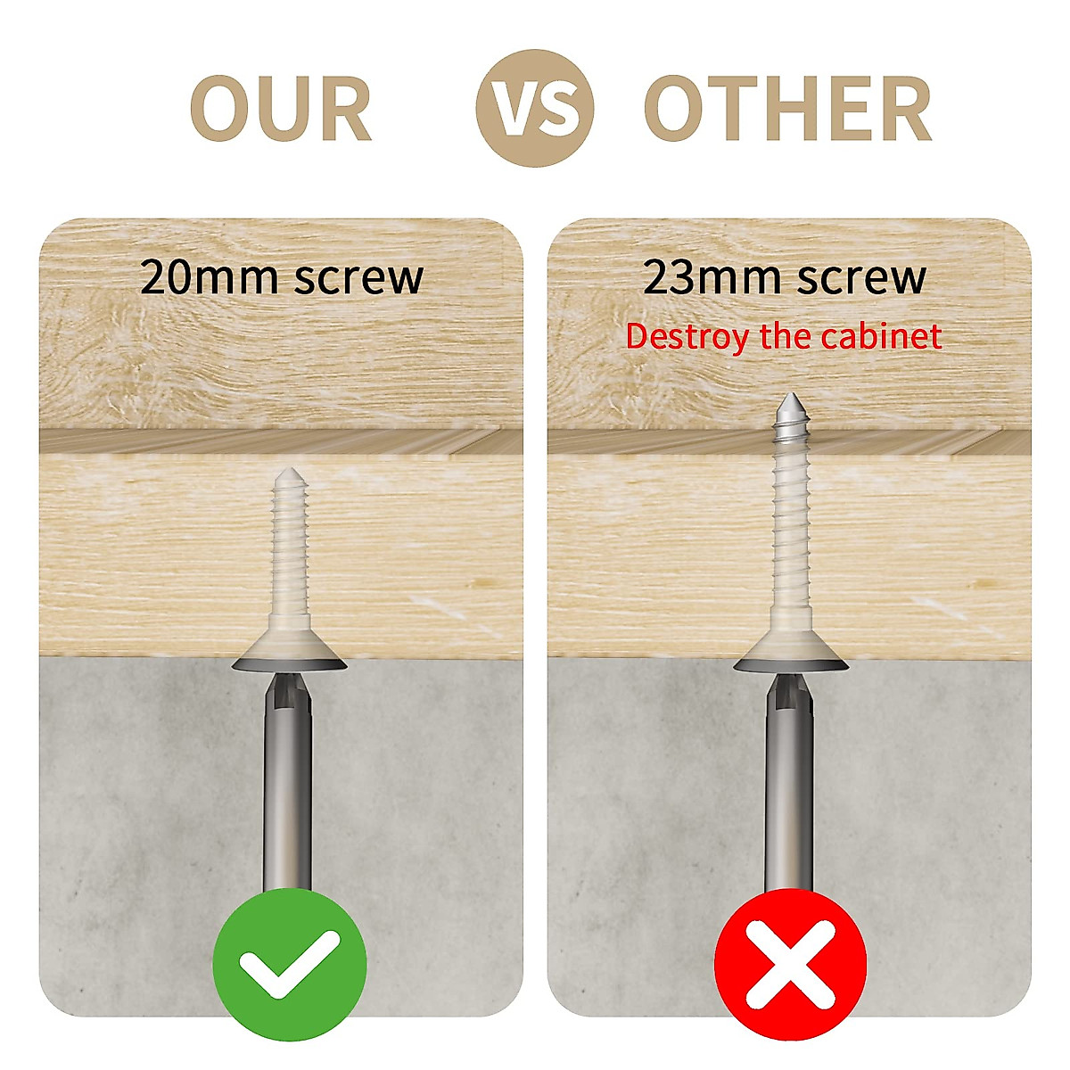 Youdian Adjustable Paper Towel Holder Under Cabinet,Under Counter Paper Towel Holder Wall Mount for Kitchen Bathroom Organization Storage,Adhesive and Screws,Stainless Steel,14.76 inch with 5 Hooks