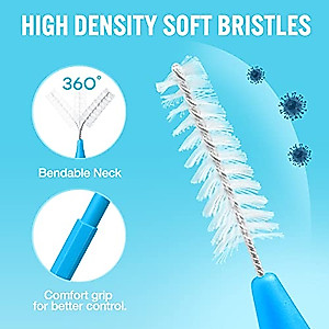 DGDFLDGC 120 Pcs Interdental Brushes for Cleaner Dental Tools, Braces Kit Braces Toothbrush Braces Care Tooth Cleaning Tool, Tooth Flossing Head Oral Dental Hygiene Brush