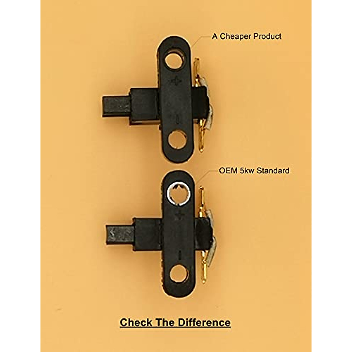 YAMAKATO Predator 6500 8750 9000 Generator Carbon Brush Assembly OEM for Honda Champion 7000 8000 7500 9400 9500 5000 5500, Generac ETQ Powermate Firman Generator Brushes etc. Alternator Brushes