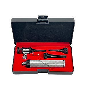 ArtLaB-Premium Veterinary Otoscope Set Kit Veterinary Diagnostic Set Instrument with Reusable Ear Speculas Set -Veterinary Diagnostic Otoscope Set and Hartmann Speculum (Vet Slit Head Otoscope)