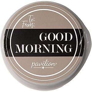 Pavilion Gift Company Gray Huggable Hand Warming 16 oz Coffee Cup Mug Good Morning Friend