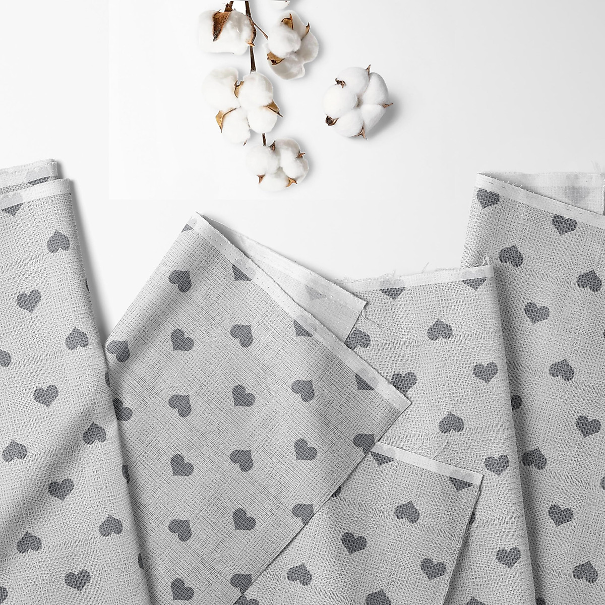 Bacati - 2 Pack Love/Aztec/Arrows/Hearts Silky Soft Breathable 100% Cotton Muslin Baby Crib Fitted Sheets - Fits Standard 28 x 52 x 5 Crib & Toddler Mattresses (Hearts, Grey)