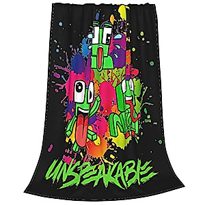 Game Cartoon Anime Ultra-Soft Micro Fleece Blanket Lightweight Throw Blankets for Couch Sofa Bed Bedroom (60"X50")