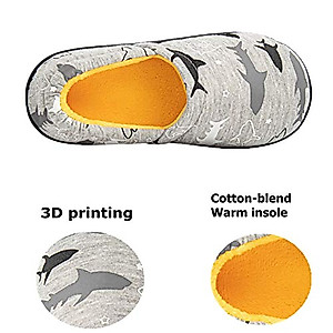 Forbeautiful Little Kids Big Boys House Slippers, Kids Fur Lined Warm Slip On Home Slippers Cute Winter Nonslip Indoor Dinosaur Slippers