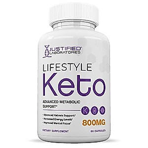 (5 Pack) Lifestyle Keto 800MG Includes Patented goBHB® Exogenous Ketones Advanced Ketosis Support for Men Women 300 Capsules
