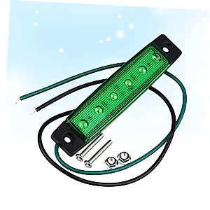 INOOMP LED Brake Lights LED Brake Lights 2 Pcs 6 LED Trailer Lights Truck Tail Lights LED Rear Light Taillight Green Signal Light LED LED Tail Lights LED Trailer Lights