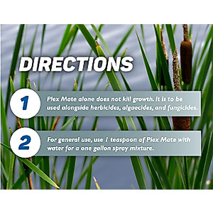 Plex Mate Aquatic Surfactant for Herbicides – Quart- Non-Ionic, Increase Product Coverage, Increase Product Penetration, Increase Product Effectiveness