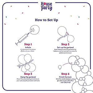 HOUSE OF PARTY Halloween Balloon Arch Kit – 86 Pcs Hocus Pocus Decorations, Yellow, Purple, Orange and Black Halloween Balloons Decorations Halloween Party Decorations Happy Halloween Party Supplies