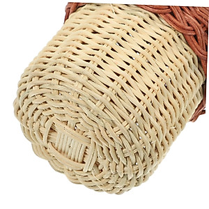 Garneck Woven Bag Costume Photography Prop Satchel Crossbody Decor Summer Outfits for Girls Straw Purses for Women para Straw Toddler Bag Straw Tote Messenger Rattan Child Hanging Basket