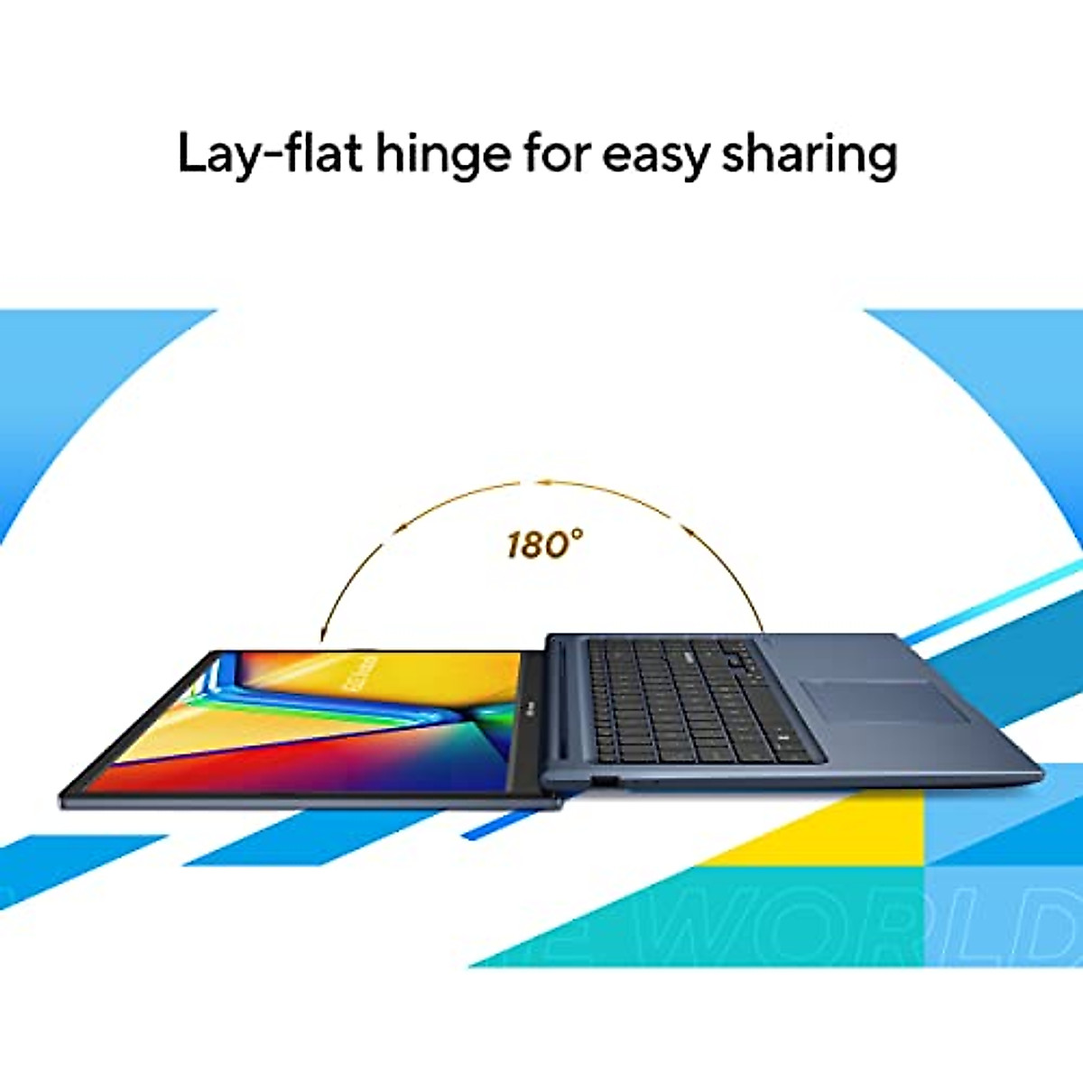 ASUS Vivobook 15 Laptop, 15.6” FHD (1920 x 1080) Display, Intel Core i3-1215U CPU, Intel UHD Graphics, 8GB RAM, 128GB SSD, Windows 11 Home in S Mode, Quiet Blue, F1504ZA-AS34