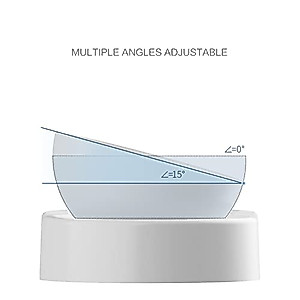 FUUIE Bowls for Food and Water Automatic Drinking Water Anti-overturning Pet Basin (Color : Blue, Size : Large)