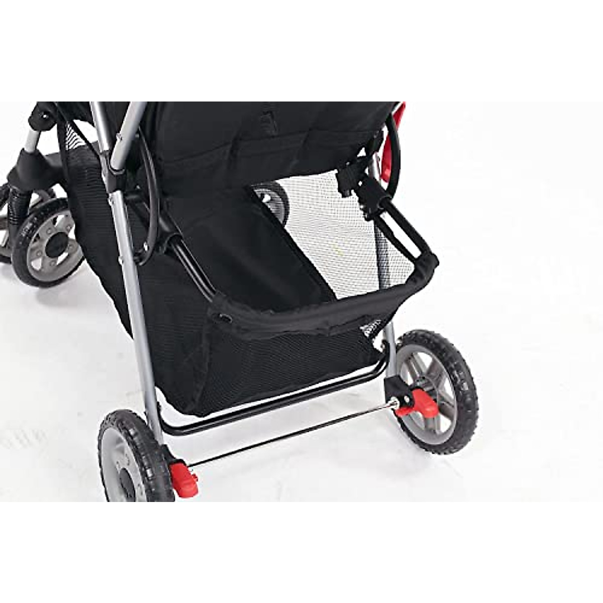 Kolcraft Cloud Plus Lightweight Easy Fold Compact Toddler Stroller and Baby Stroller for Travel, Large Storage Basket, Multi-Position Recline, Convenient One-hand Fold, 13 lbs - Slate Gray