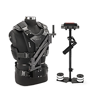 Flycam 5000 Handheld Camera Stabilizer with Comfort Arm Vest. Precise Balancing, Smooth & Fatigueless Operations. Quick Shock Absorption, Free Quick Release, Arm Brace & Table Clamp (FLCM-CMFT-KIT)