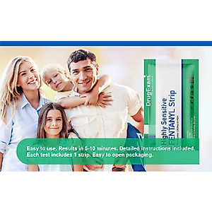 25 Pack - DrugExam Made in USA, FYT Urine Test Kit, Urine Test Strips, Highly Sensitive and Easy to Use. Drug Test Kit. Fen Test Kit. Highly Sensive Urine Test Kit.