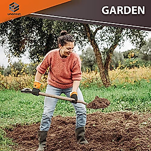 UNAROST Chemical Resistant Gloves for Heavy-duty Utility - 2 Pairs Thick Long Rubber Protective Gloves (Large)